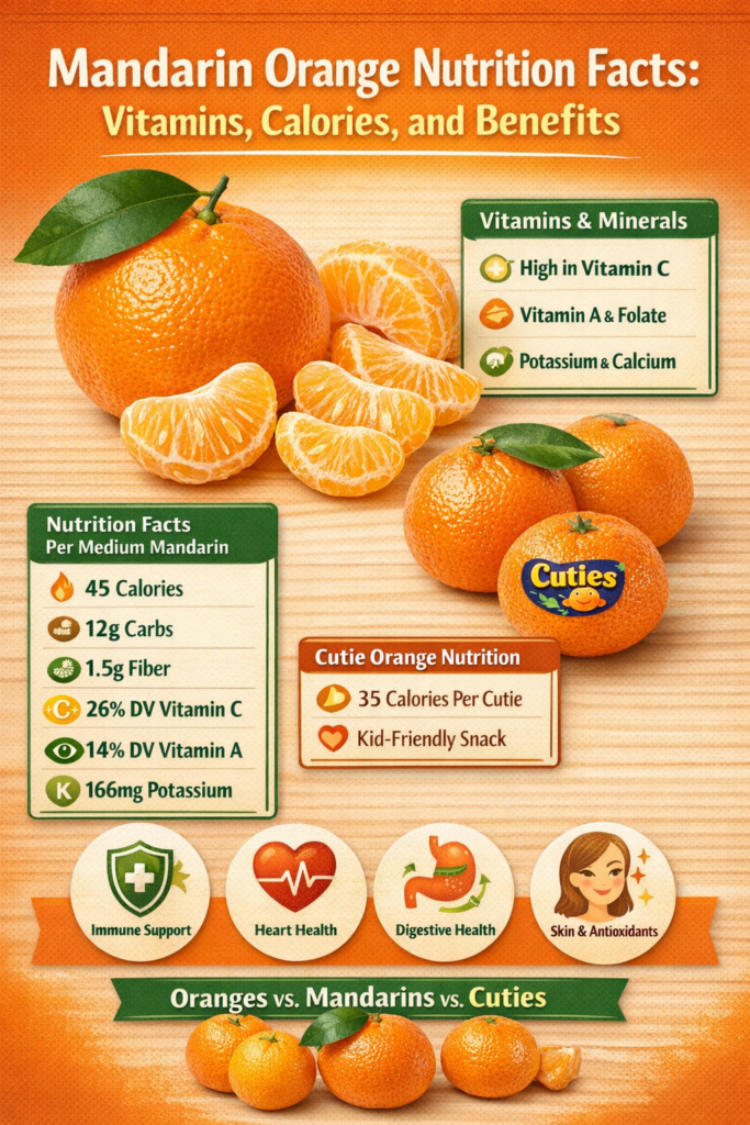 Mandarin Orange Nutrition Facts: Vitamins, Calories, and Benefits